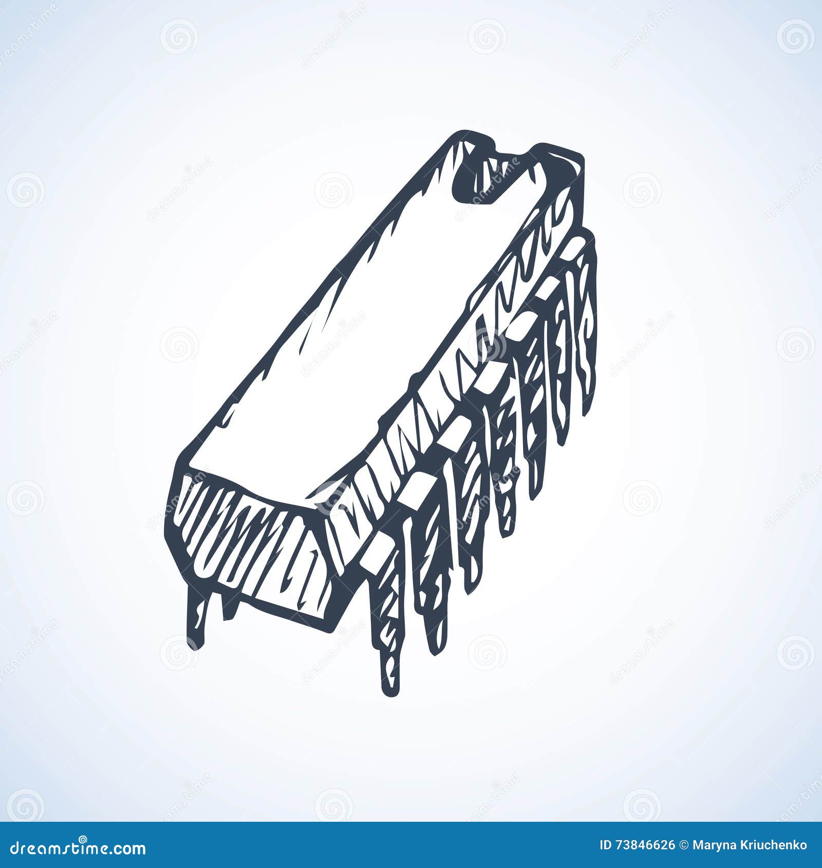 Microchip. Vector drawing stock vector. Illustration of binary - 73846626