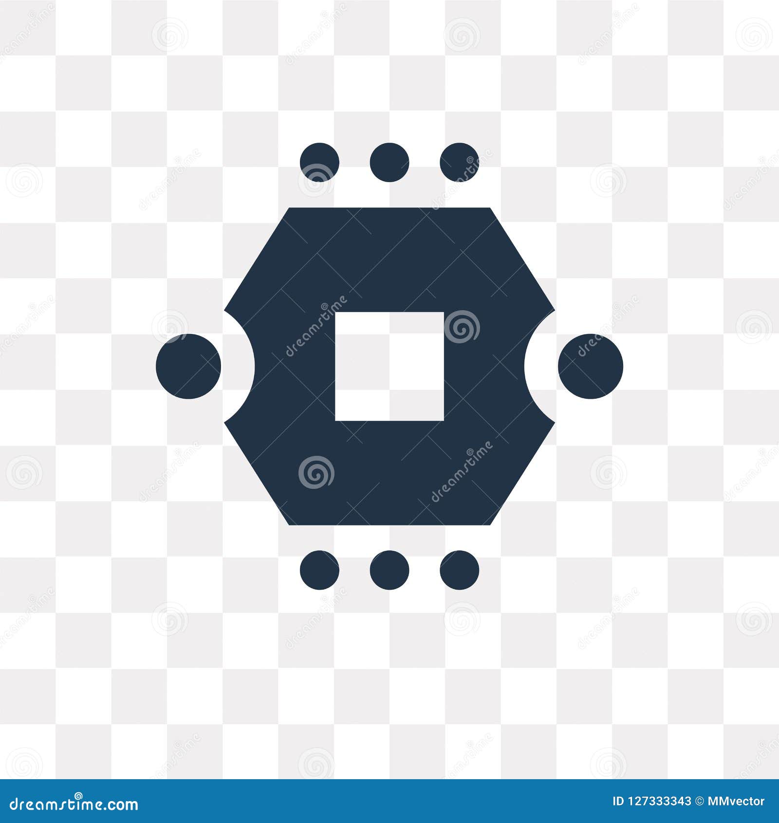 Microchip Vector Icon Isolated on Transparent Background, Microchip ...