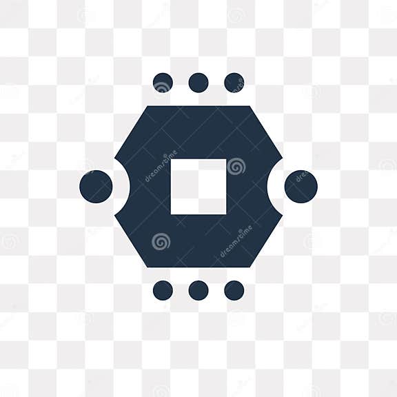 Microchip Vector Icon Isolated on Transparent Background, Microchip ...
