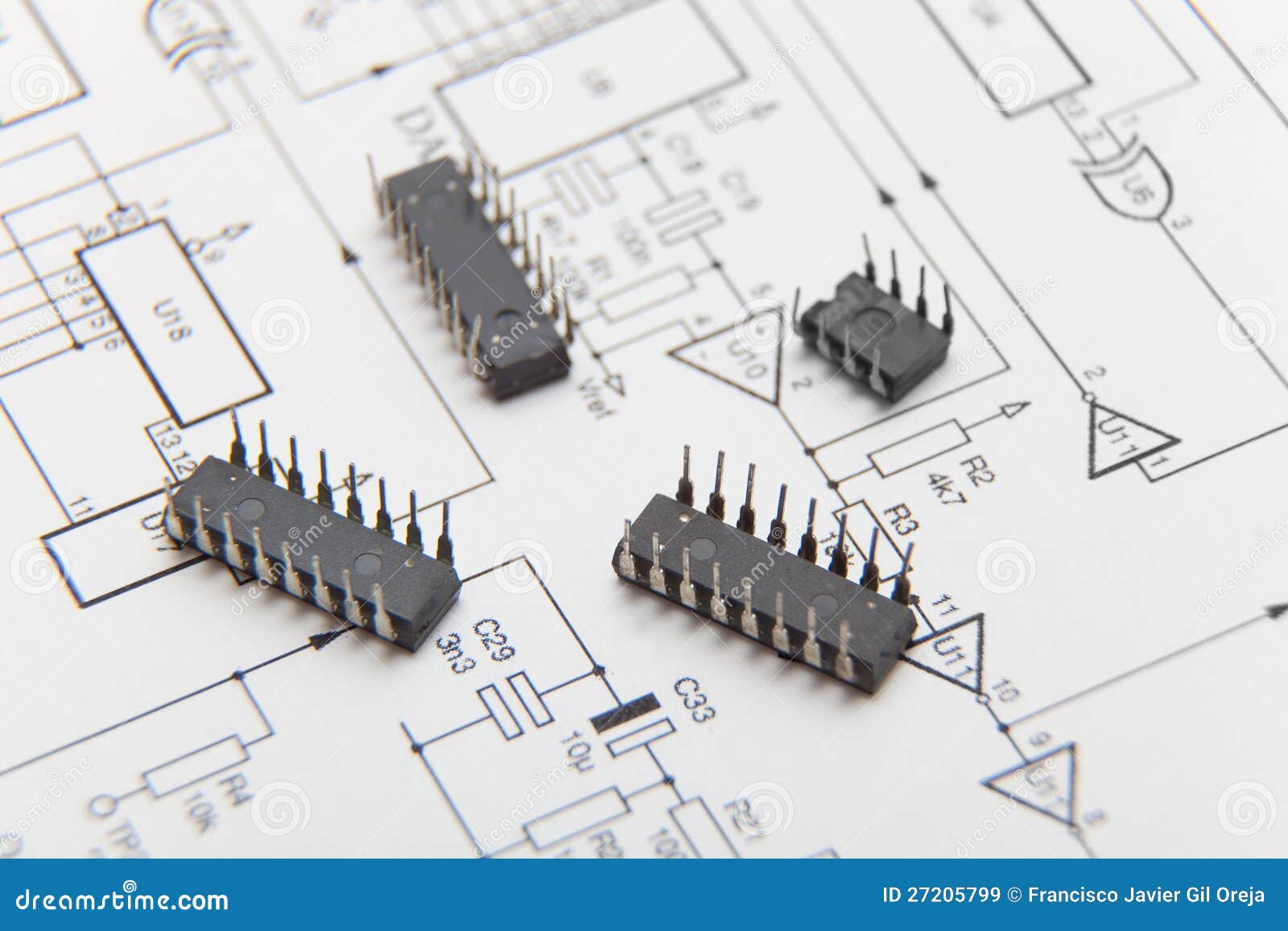 Microchips stock image. Image of science, computer, semiconductor ...