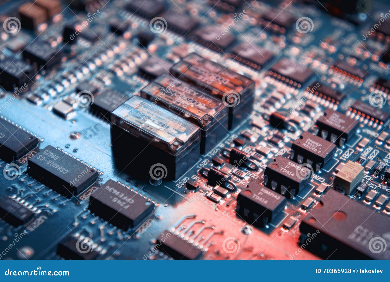 Microchips. stock photo. Image of development, communication - 70365928