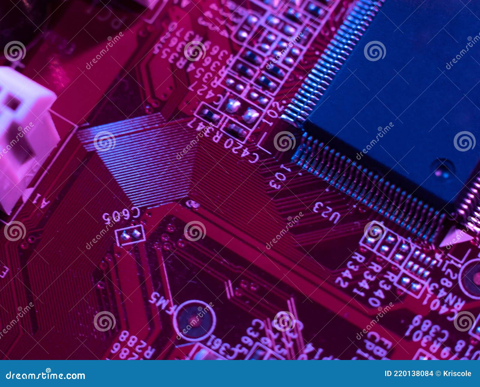 Microchips, Computer Boards, Close-up, Low Depth of Field, Stock Photo ...