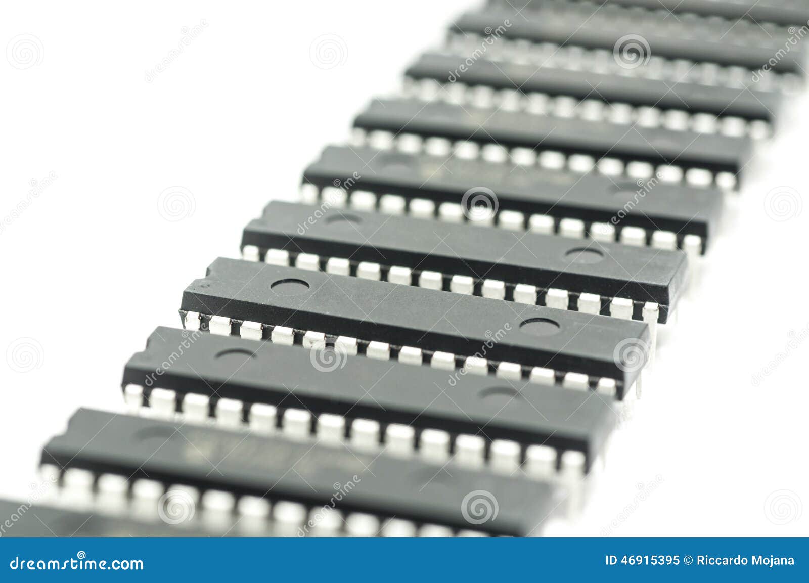 Microchips stock image. Image of white, chip, electronics - 46915395