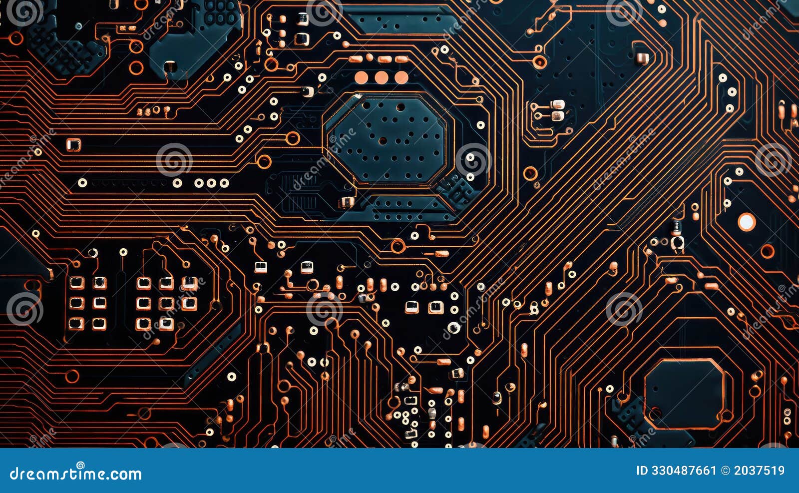 Microchips Engineering Texture Stock Illustration - Illustration of ...