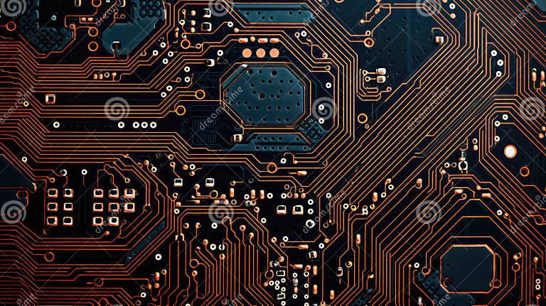 Microchips Engineering Texture Stock Illustration - Illustration of ...