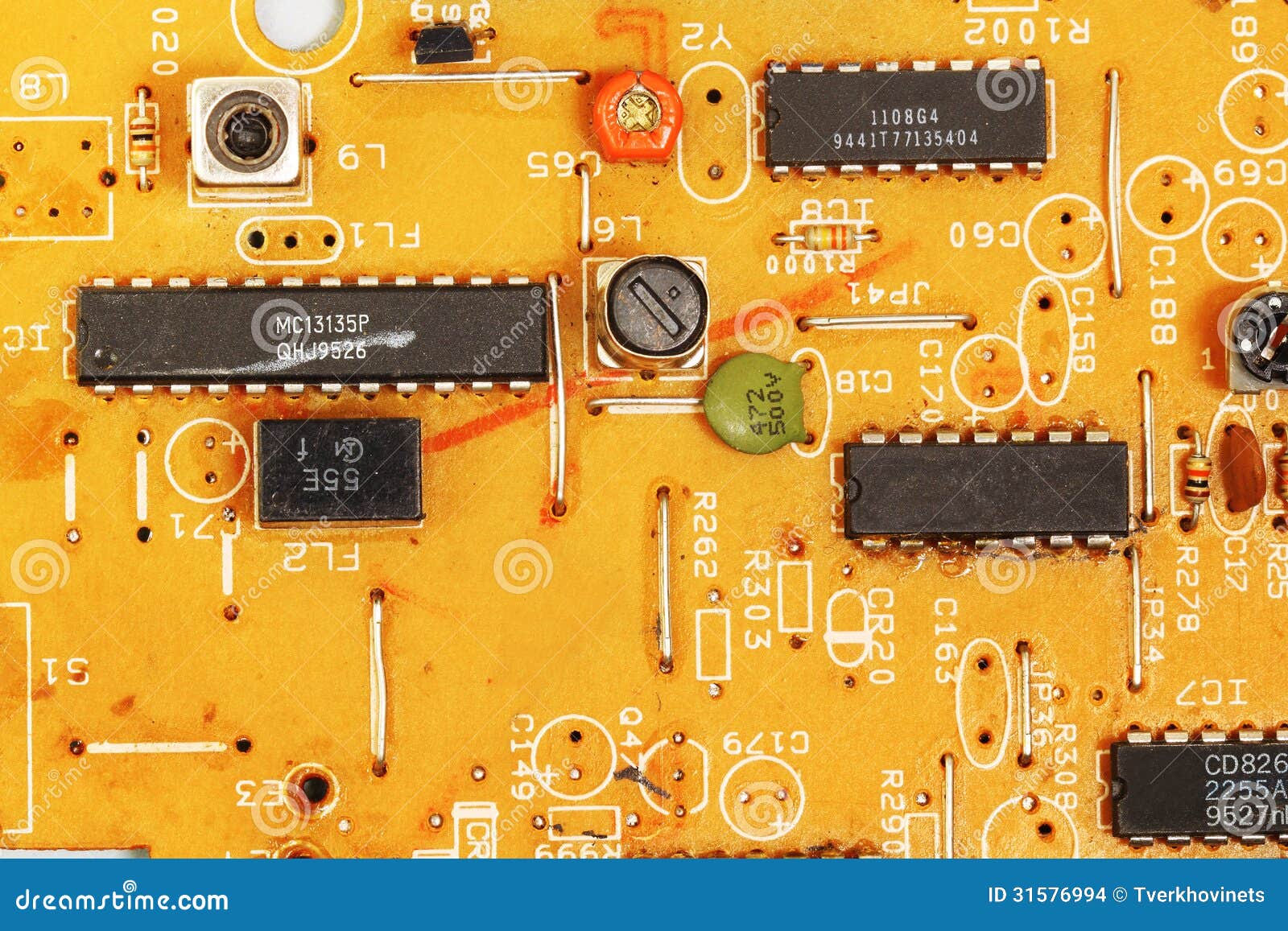 Microchips stock photo. Image of network, bokeh, electricity - 31576994
