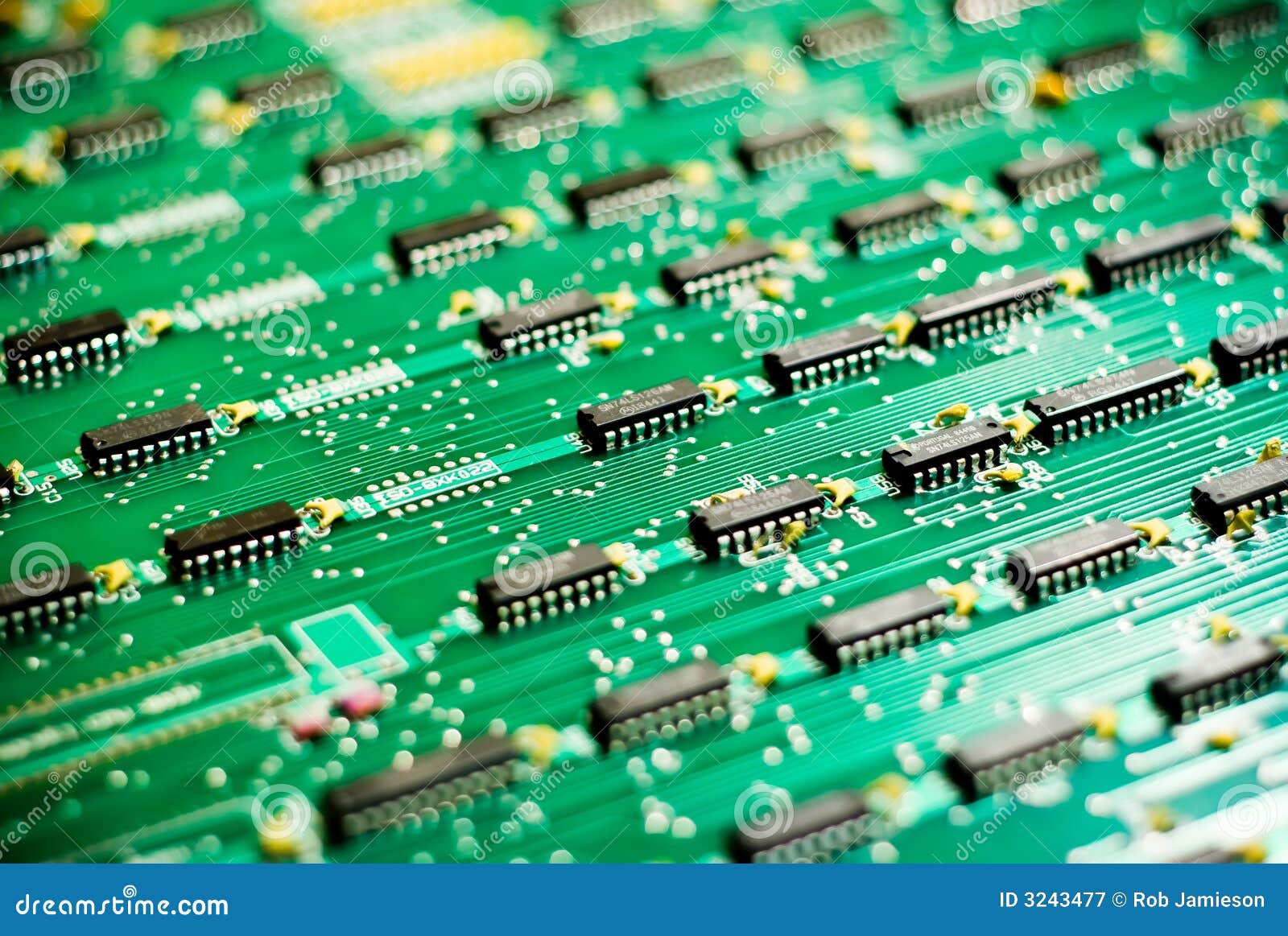 Microchips (slanted) stock image. Image of technology - 3243477