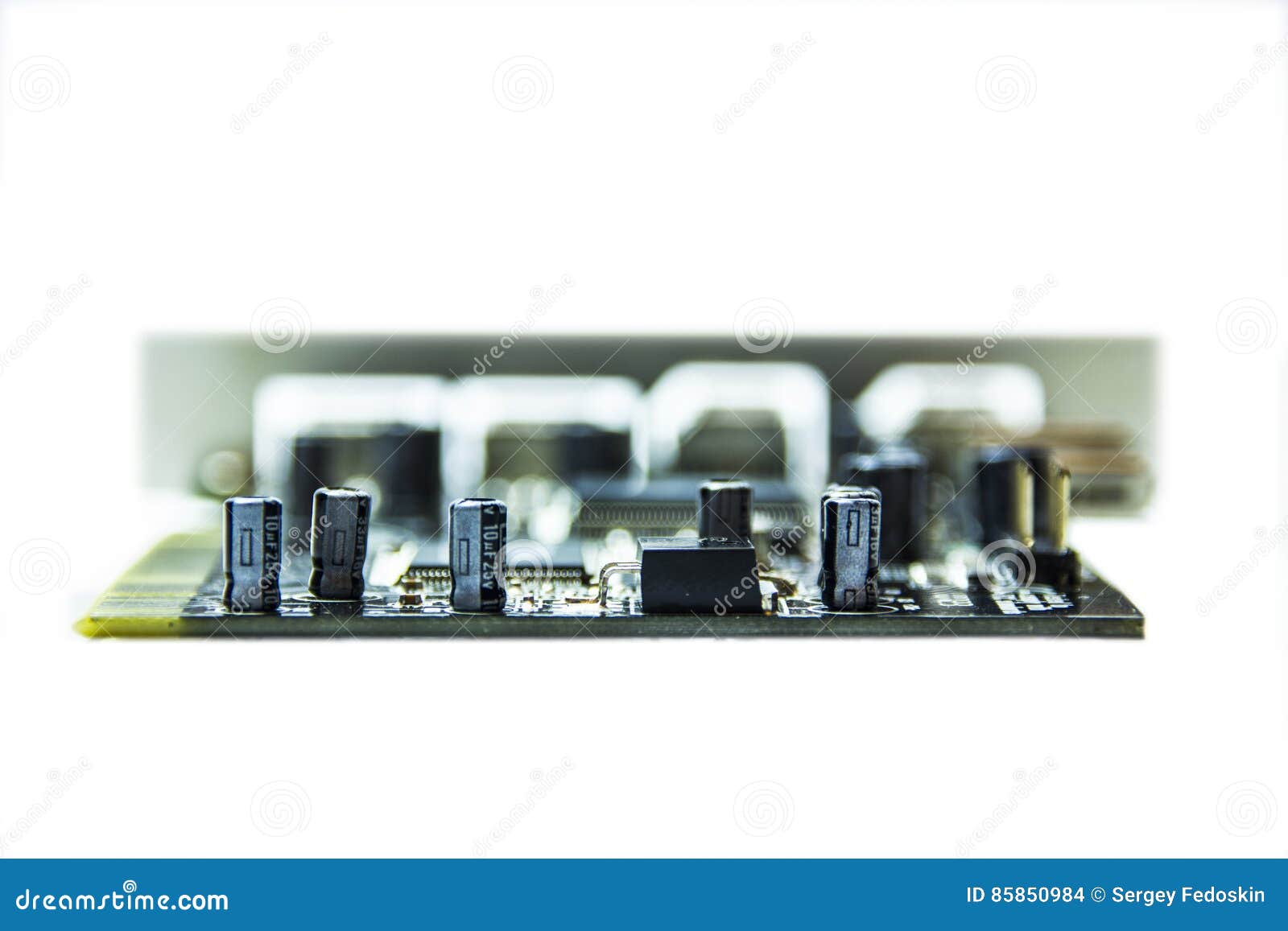 Microchips and transistors stock photo. Image of hard - 85850984