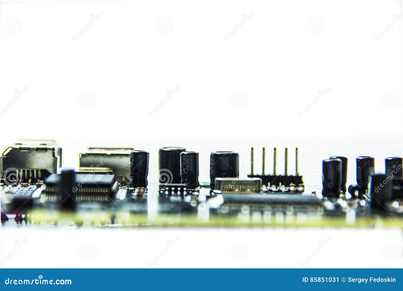 Microchips and transistors stock image. Image of communication - 85851031