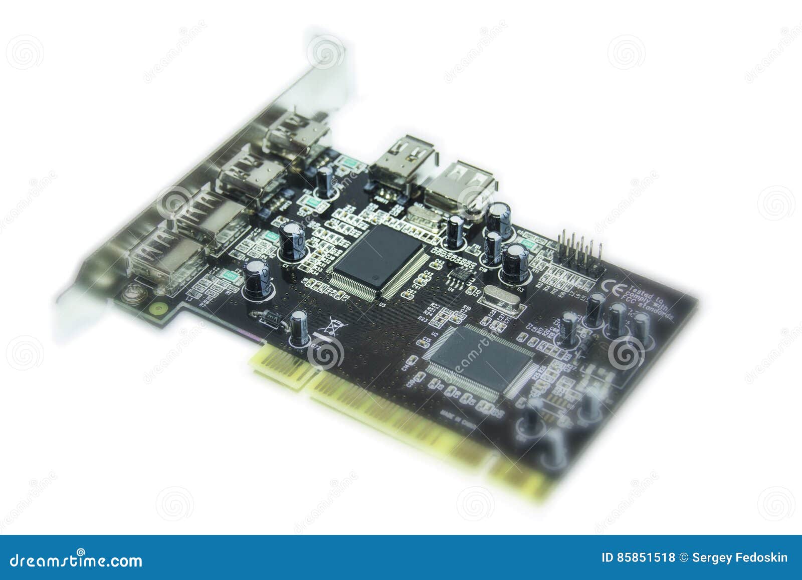 Microchips and transistors stock photo. Image of laboratory - 85851518