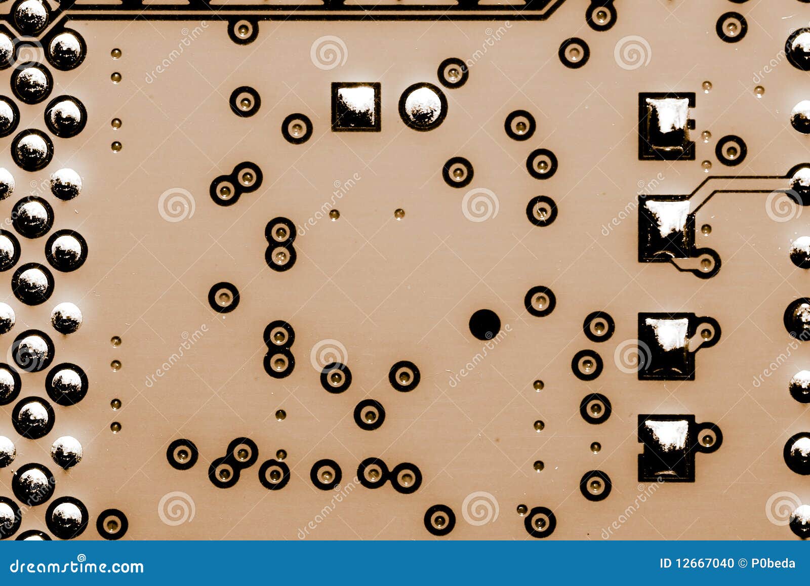 Microcircuit stock photo. Image of white, integrated - 12667040