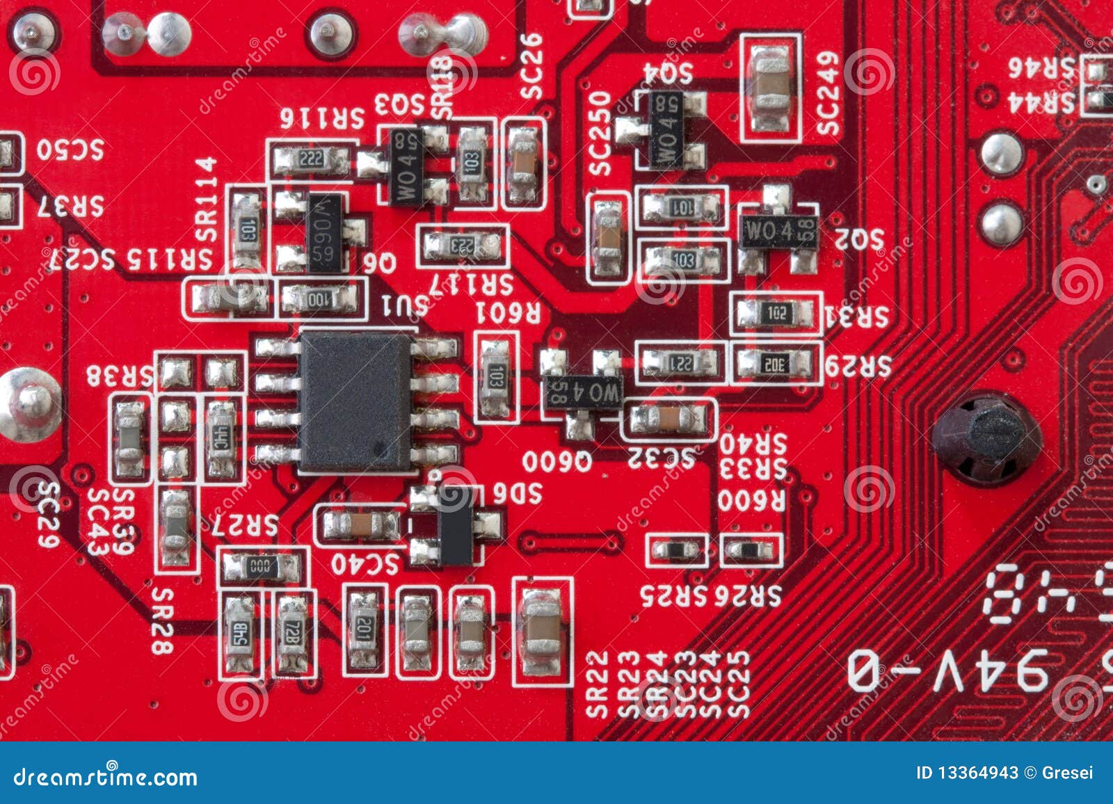 Microcircuit stock image. Image of board, microcircuit - 13364943