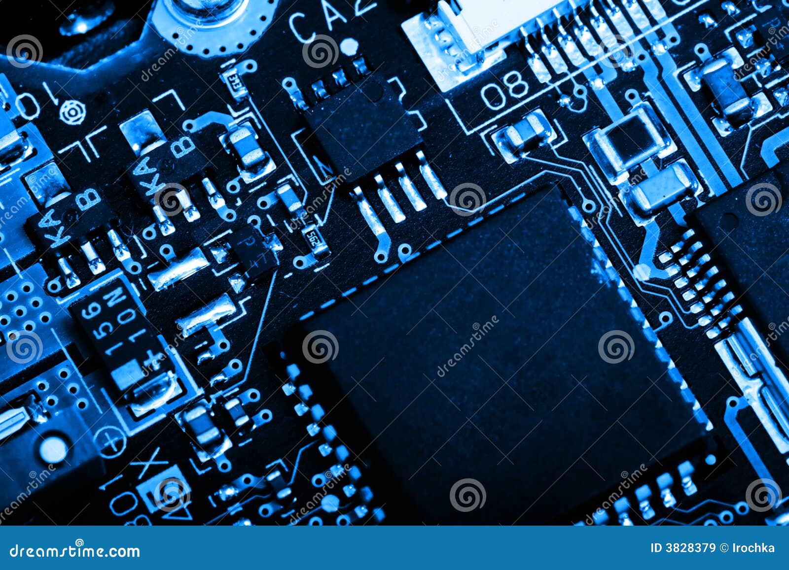 Microcircuit stock image. Image of complexity, engineering - 3828379