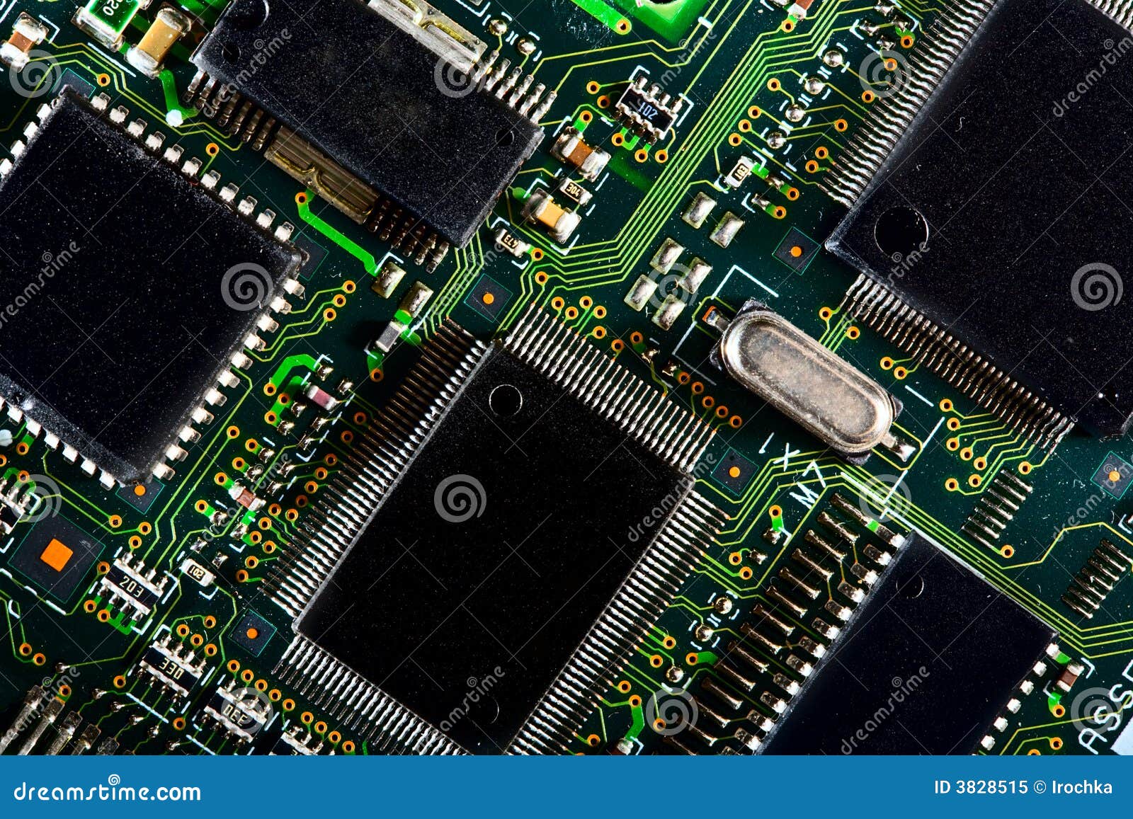 Microcircuit stock image. Image of generated, industry - 3828515