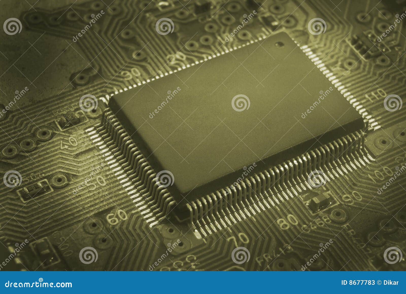 Microcircuit stock image. Image of digital, connection - 8677783