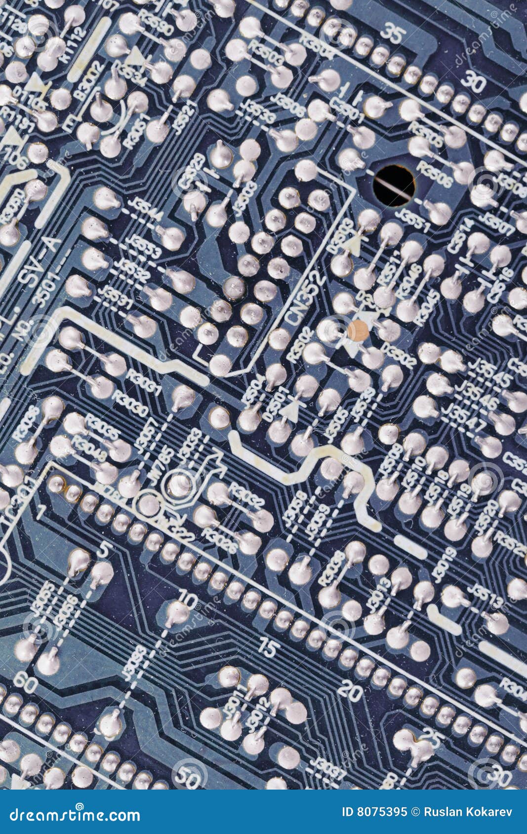 Microcircuit Board Stock Image Image Of Device Microchip 8075395
