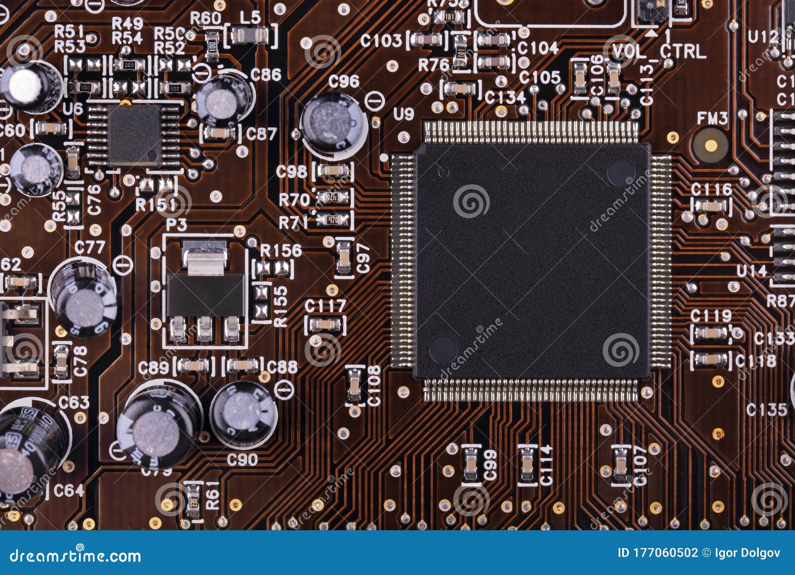 Microcircuit stock photo. Image of electricity, device - 177060502