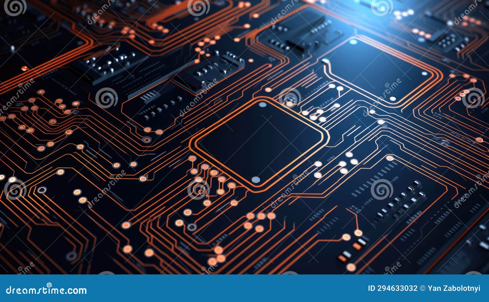 Microcircuit Illustration stock illustration. Illustration of printed ...