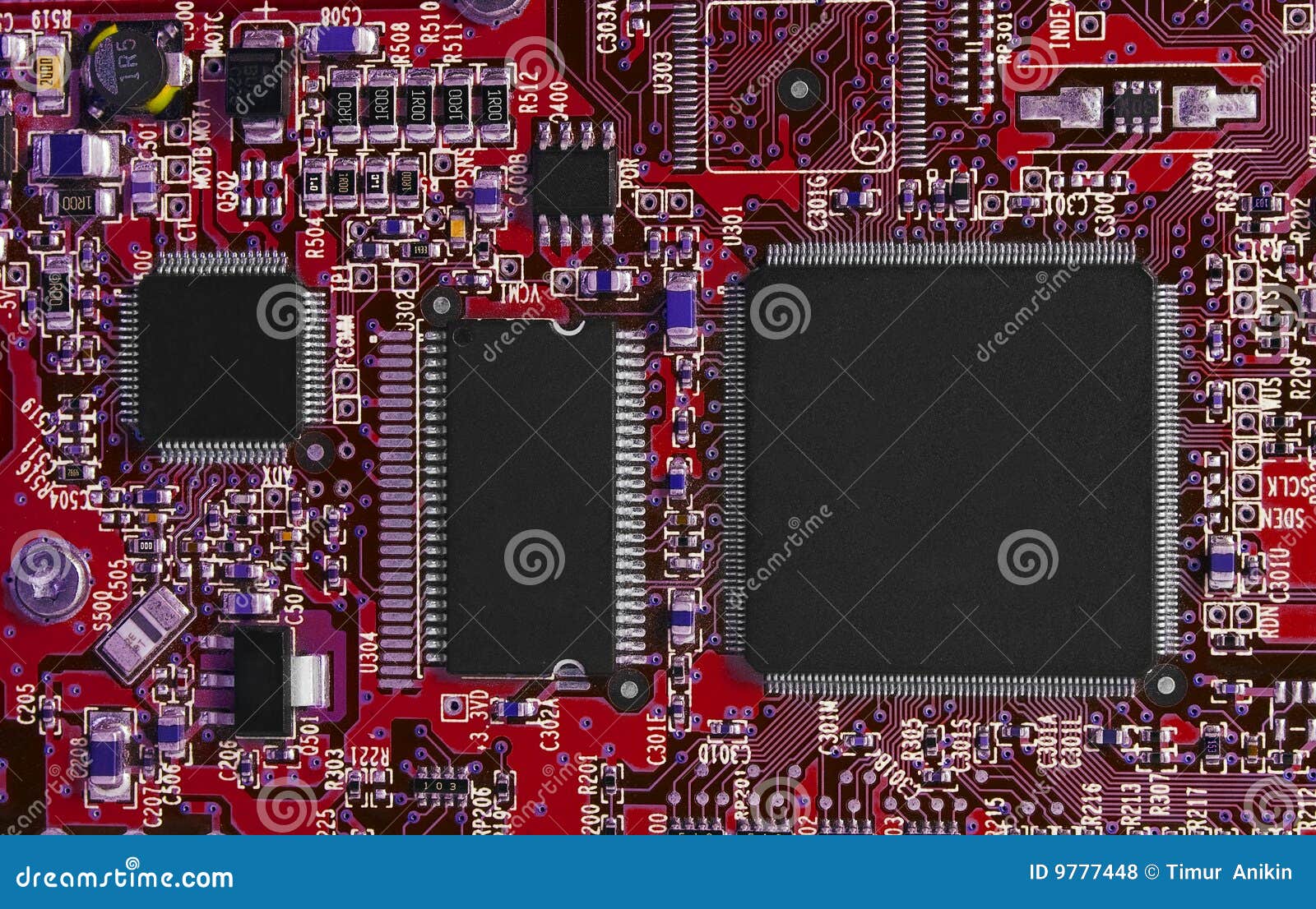 Microcircuit technology stock photo. Image of front, lines - 9777448