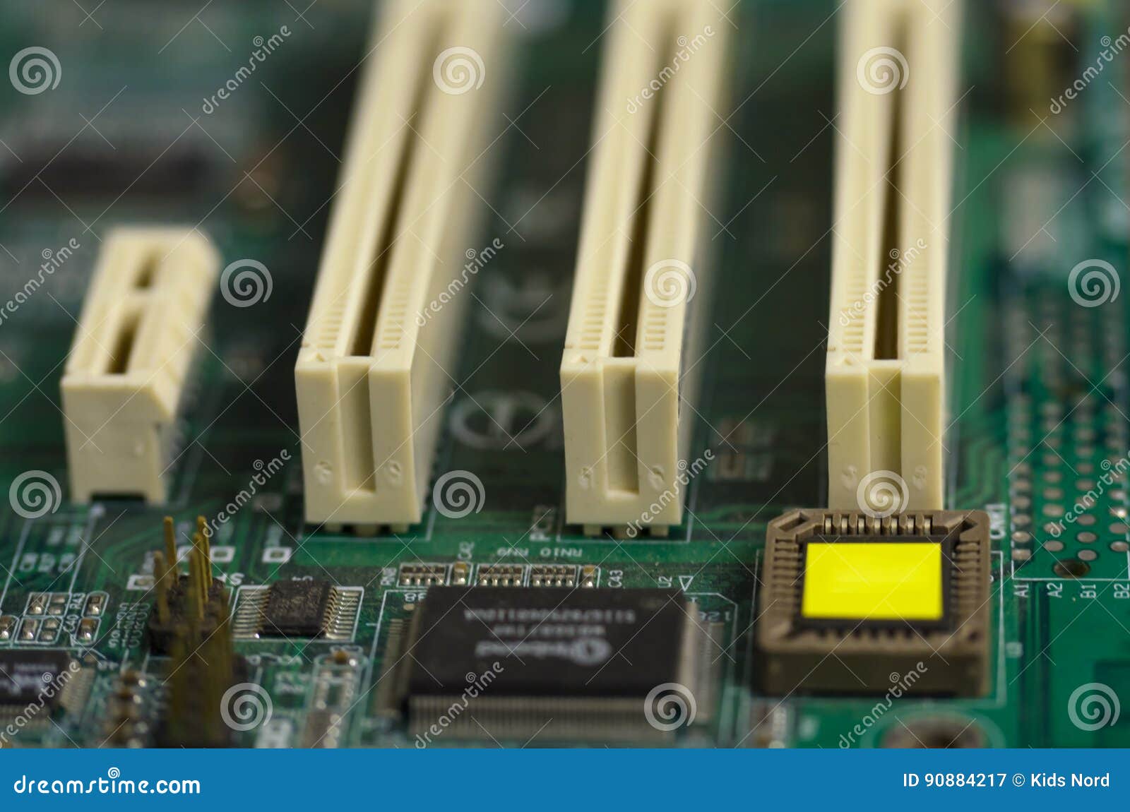 The Old Transistors Computer Chip On White Background Stock Photography ...