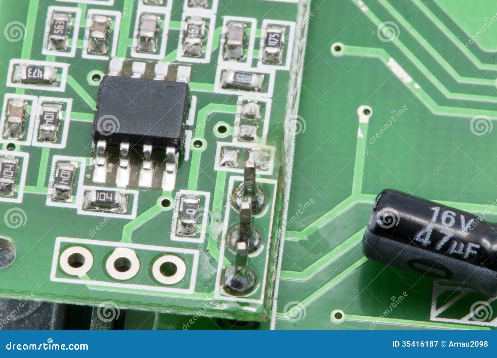 Microcontroller board stock image. Image of integrated - 35416187