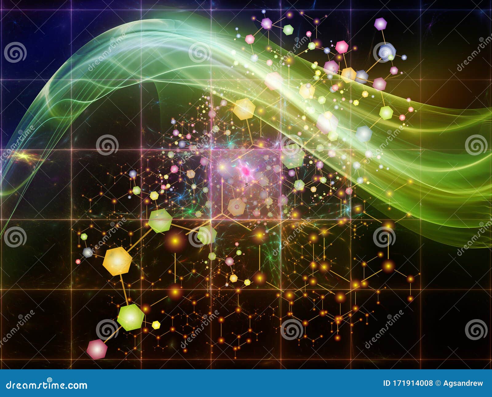 Microcosmos stock illustration. Illustration of arrangement - 171914008