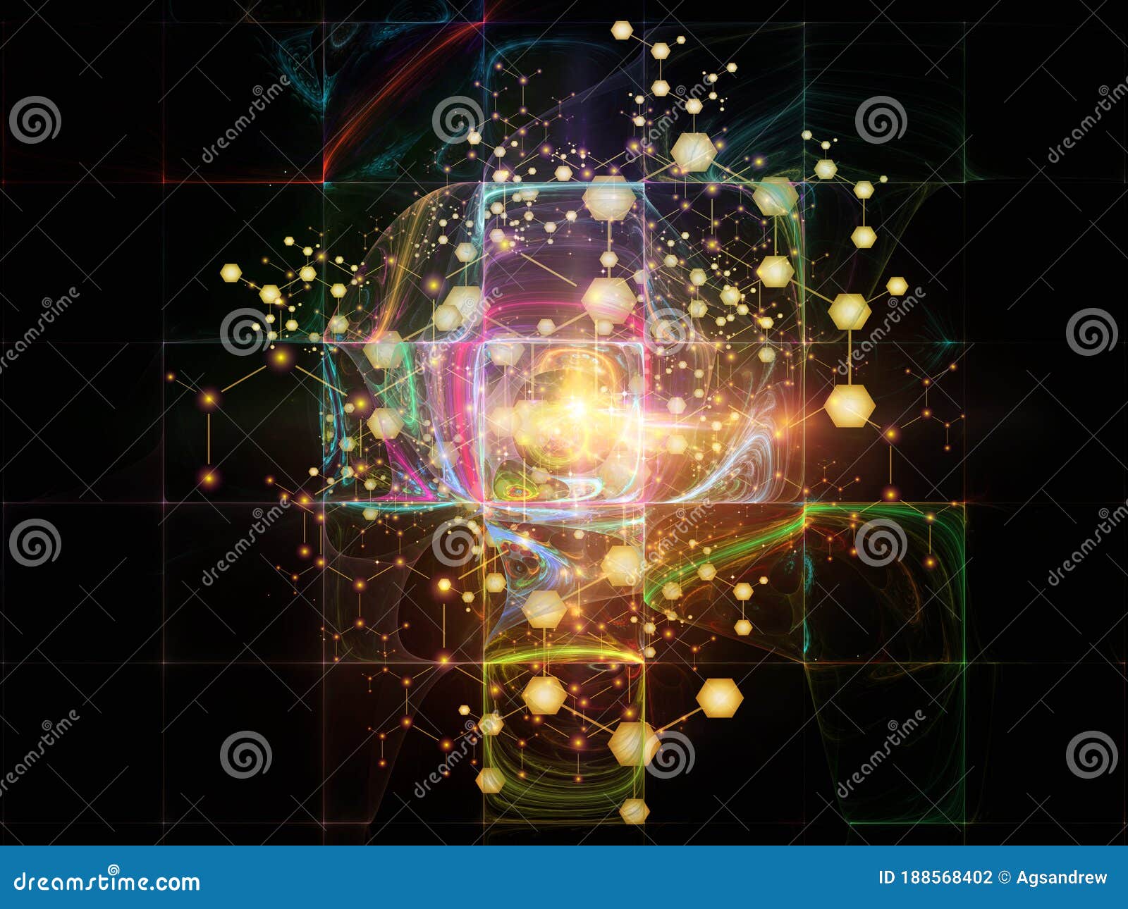 Microcosmos stock illustration. Illustration of light - 188568402