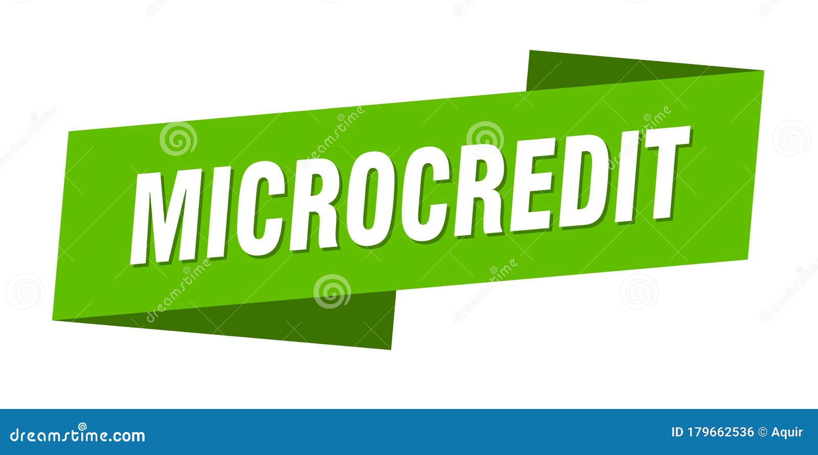 Microcredit Banner Template. Microcredit Ribbon Label Stock Vector ...