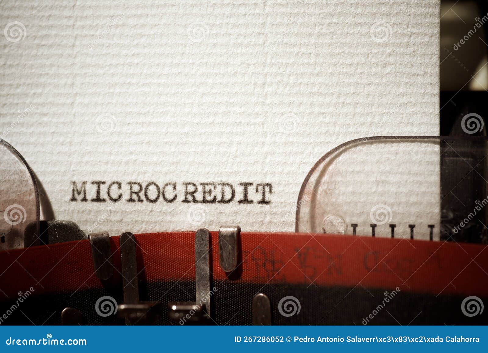 Microcredit concept view stock photo. Image of word - 267286052