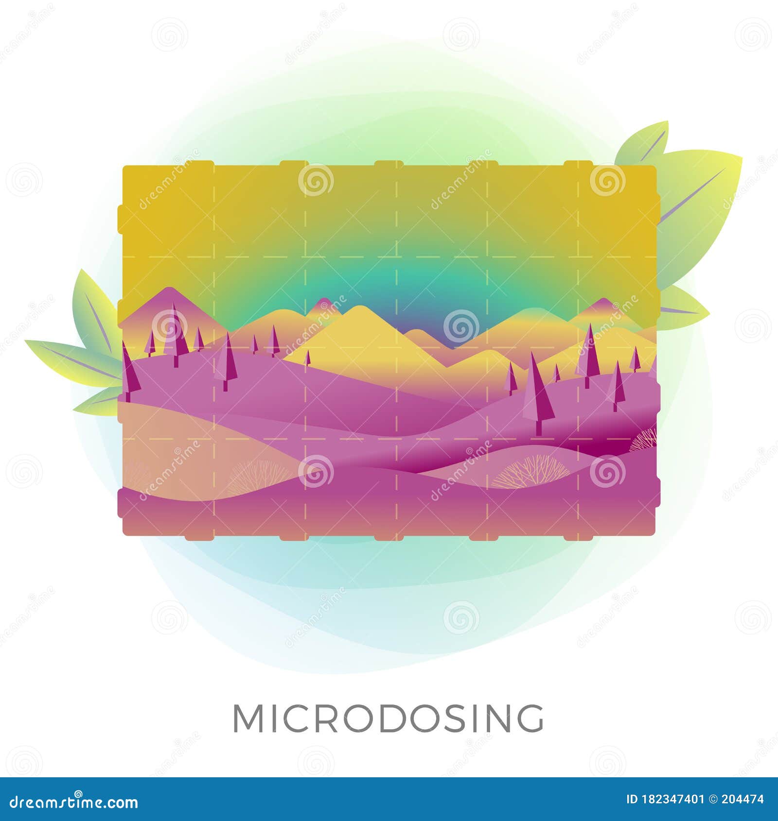Microdosing LSD Psychedelic - Recreational PTSD Therapy Concept ...
