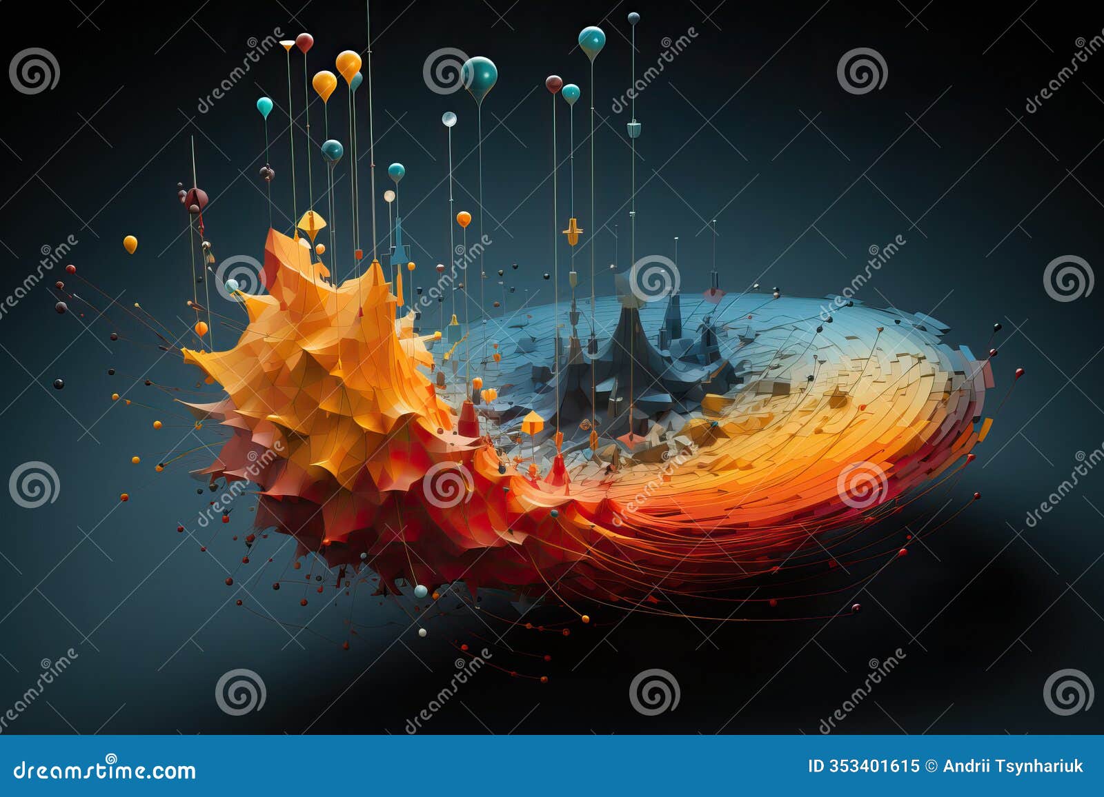 Microdynamics in Colors on a Black Background. Stock Image - Image of ...