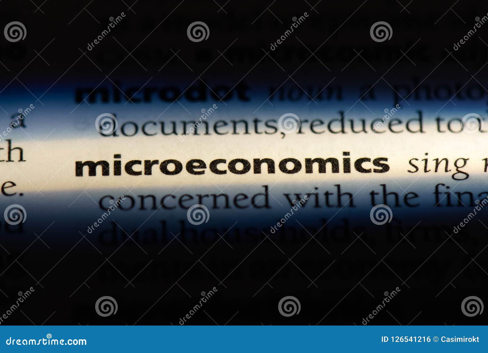 Microeconomics stock photo. Image of concept, text, printed - 126541216