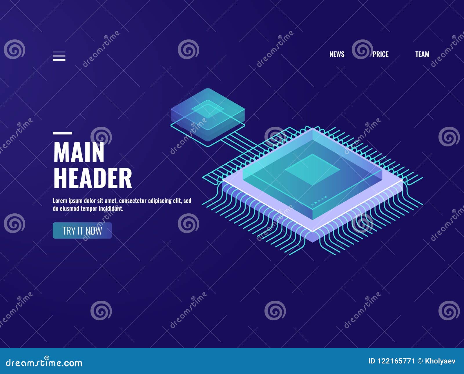 Microelectronic Technology Infographic Chart Design Template Vector ...