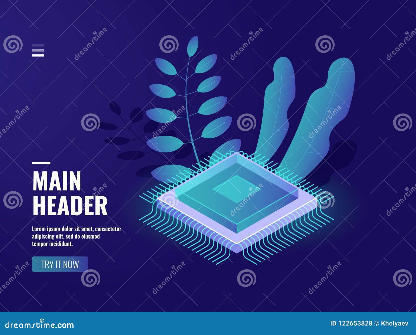 Microelectronic Technology Infographic Chart Design Template Vector ...