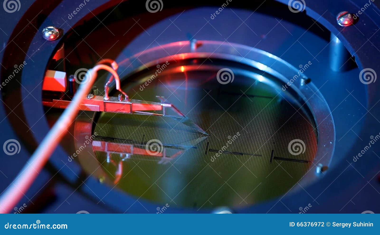 Microelectronic Prober Equipment in Testing Work Stock Footage - Video ...