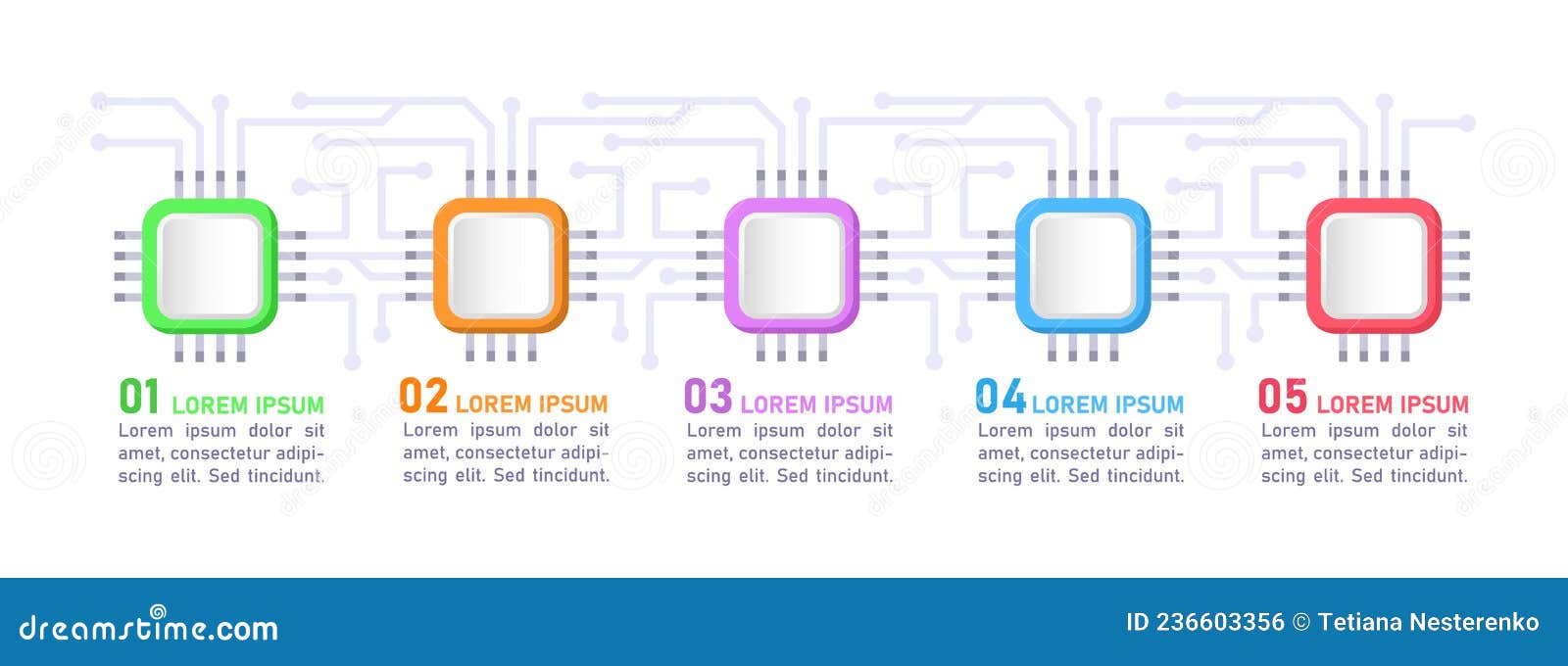 Microelectronic Technology Infographic Chart Design Template Stock ...