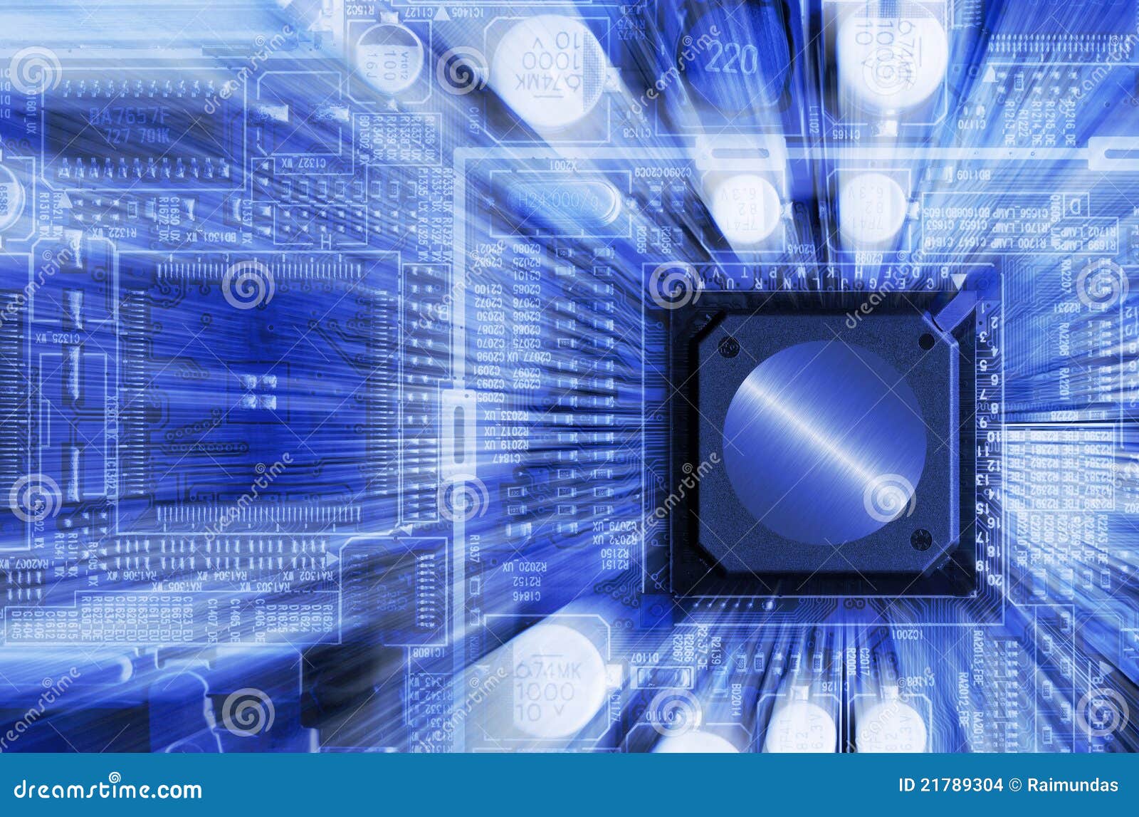 Microelectronics stock illustration. Illustration of circuit - 21789304