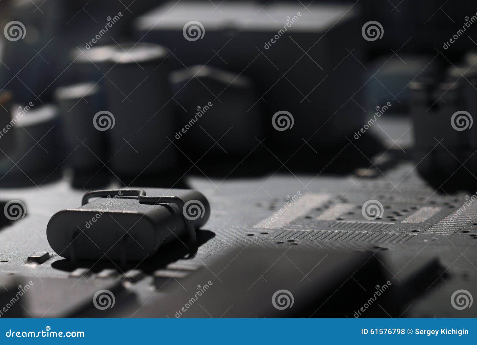 Microelectronics Computer Chip Stock Photo - Image of board, concept ...