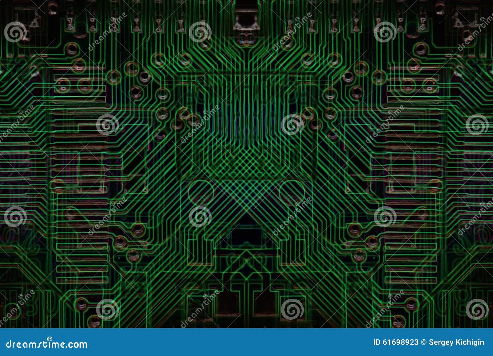 Microelectronics Computer Chip Background Stock Image - Image of ...