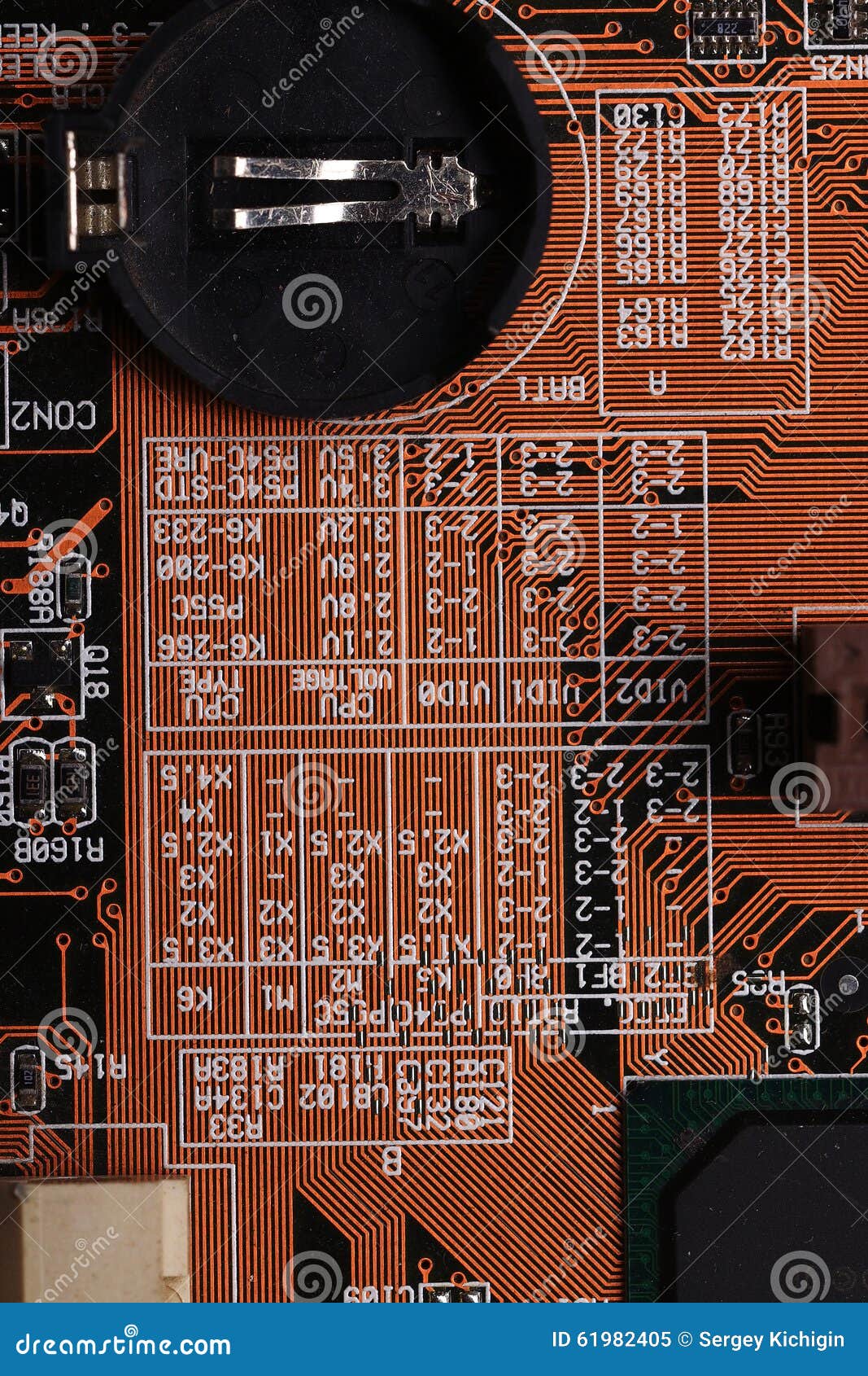Microelectronics Computer Chip Background Stock Image - Image of ...