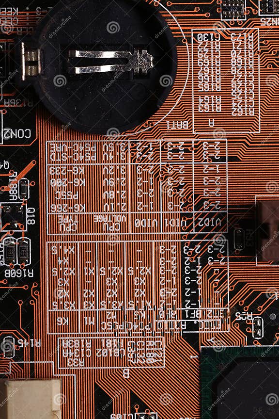 Microelectronics Computer Chip Background Stock Image - Image of ...