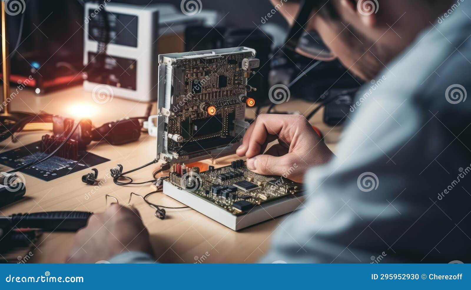 Microelectronics Engineer Designing New Chips Royalty-Free Stock Image ...