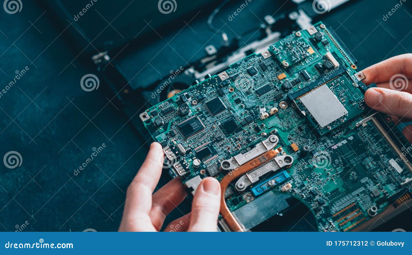 Microelectronics Engineering Computer Diagnostics Stock Photo - Image ...