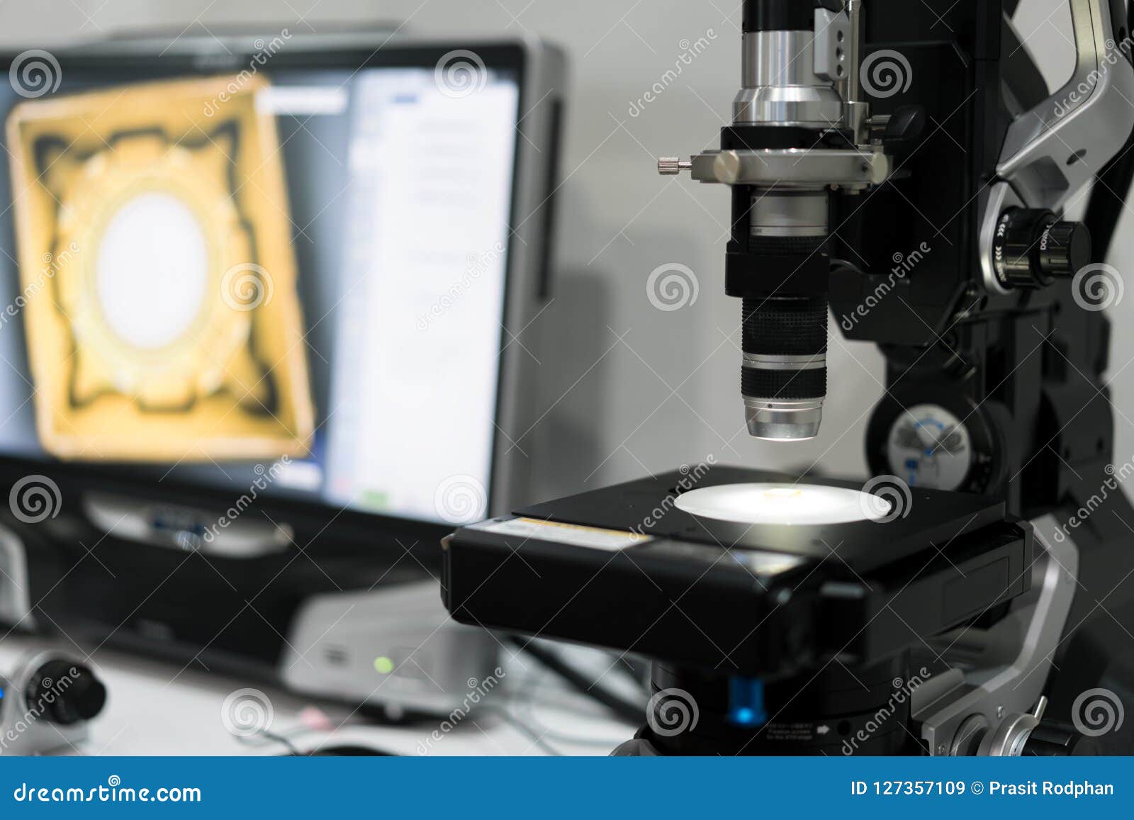Microelectronics Laboratory with the Measuring Instruments and M Stock ...