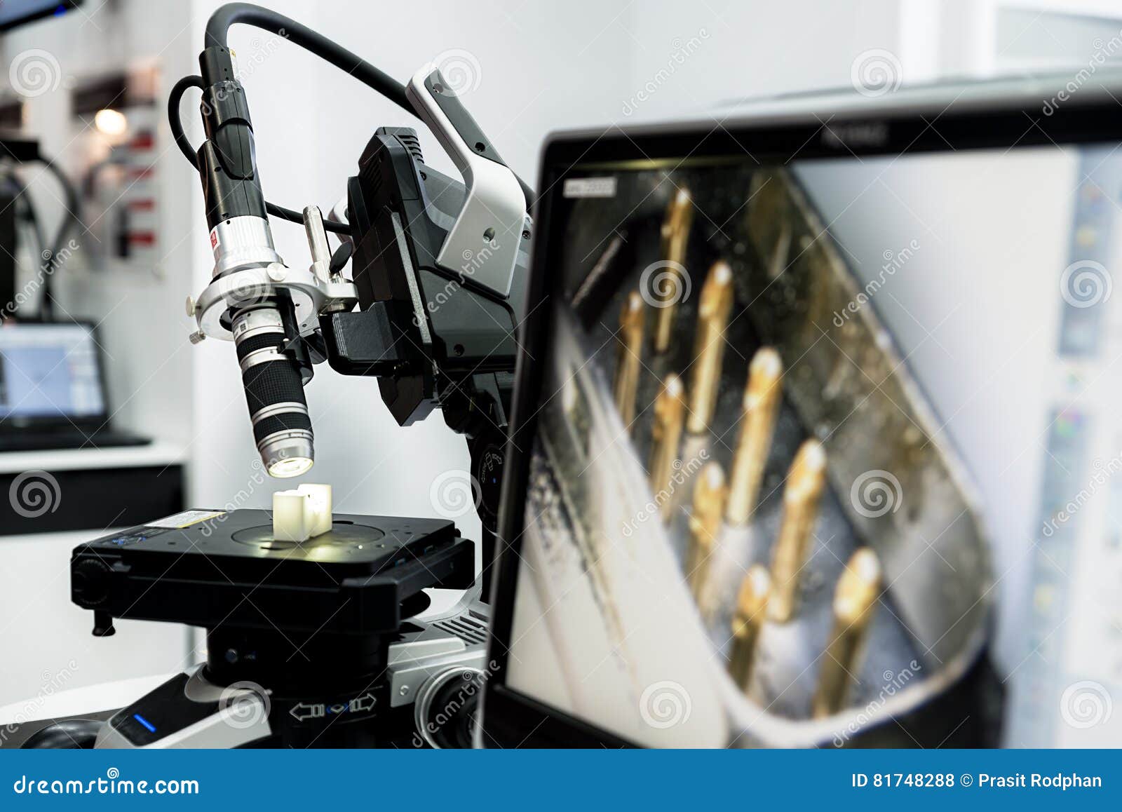 Microelectronics Laboratory with the Measuring Instruments and M Stock ...