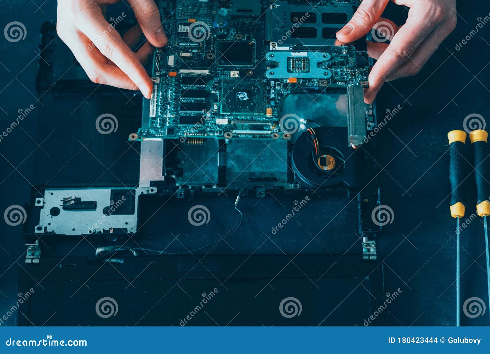 Microelectronics Science Computer Engineering Stock Photo - Image of ...