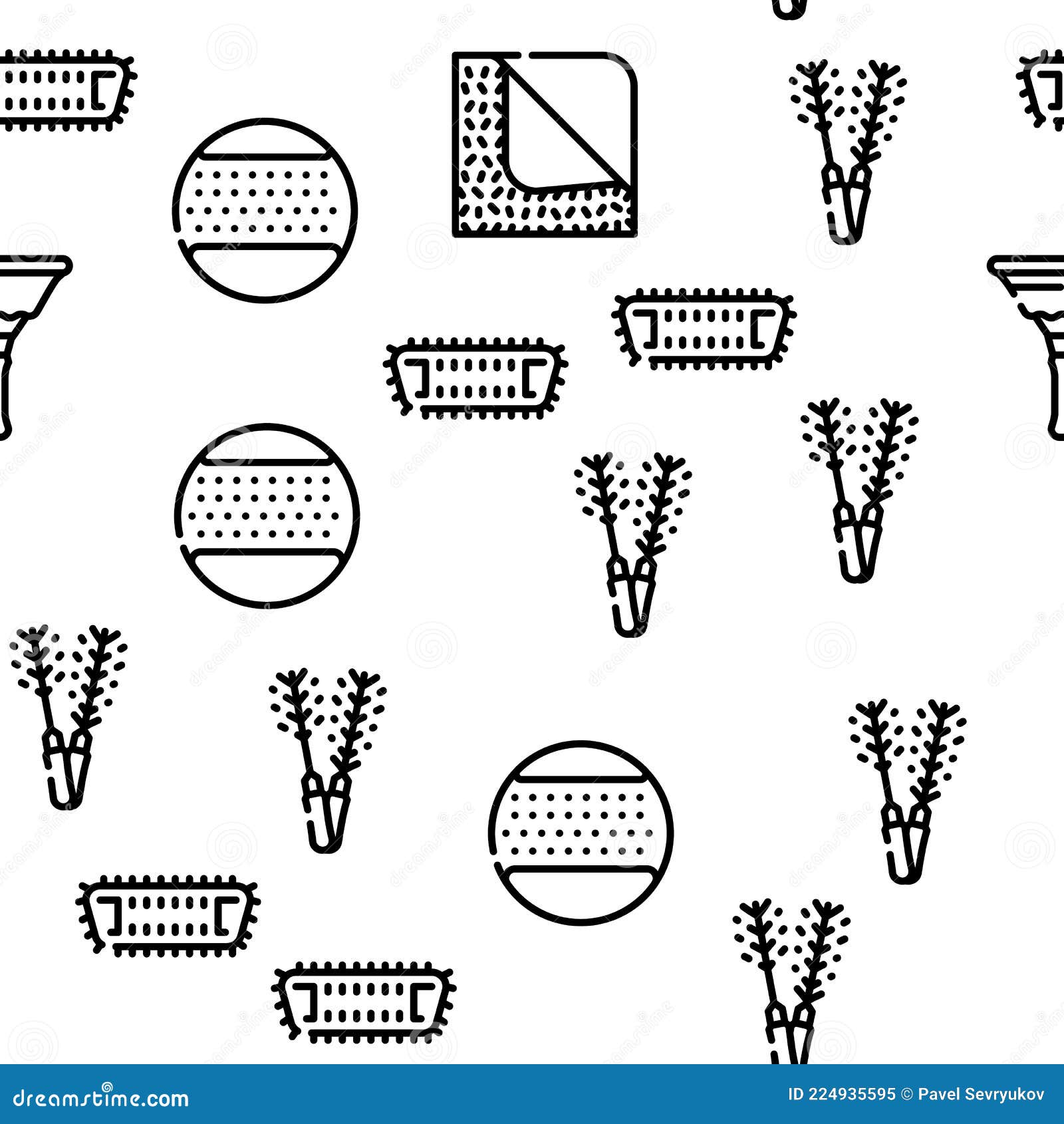 Microfiber for Clean Vector Seamless Pattern Stock Vector ...