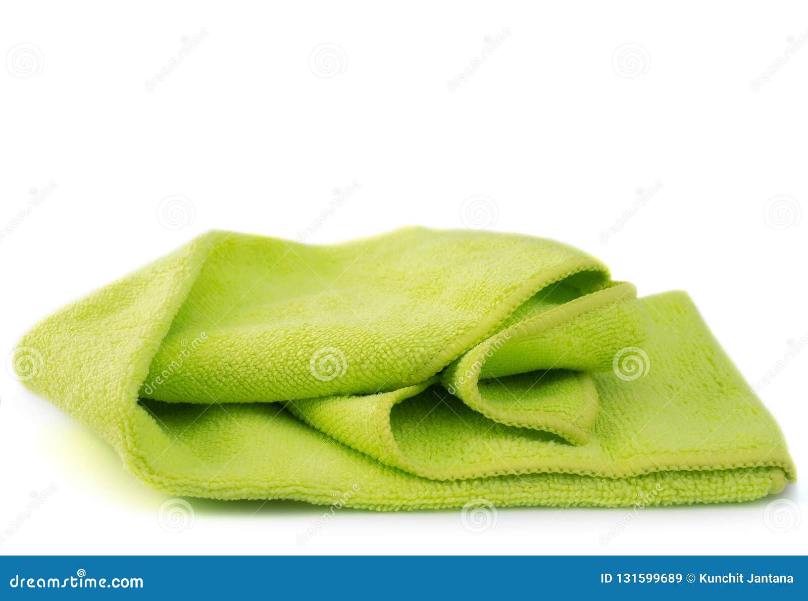 Microfiber Cleaning Cloth ,on White Background. Stock Image - Image of ...