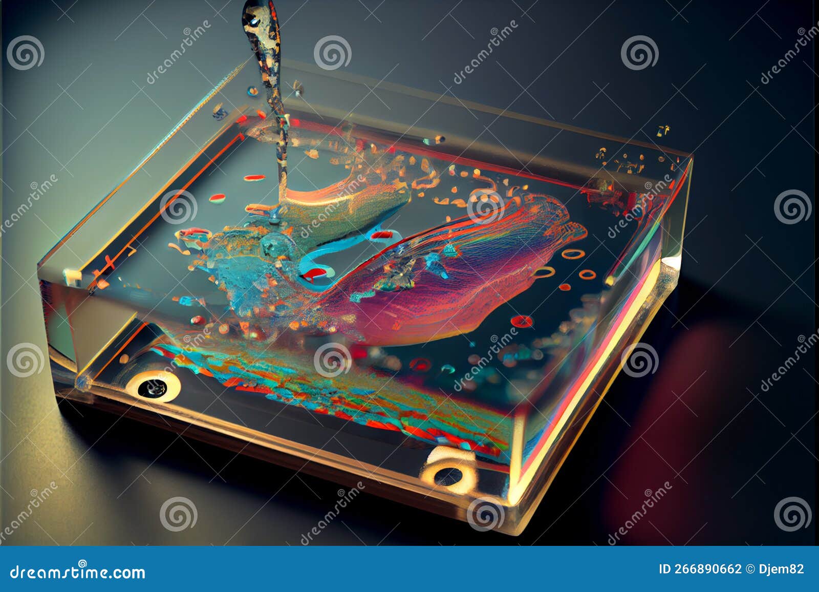 Microfluidic Device Created with Generative Ai Stock Illustration ...