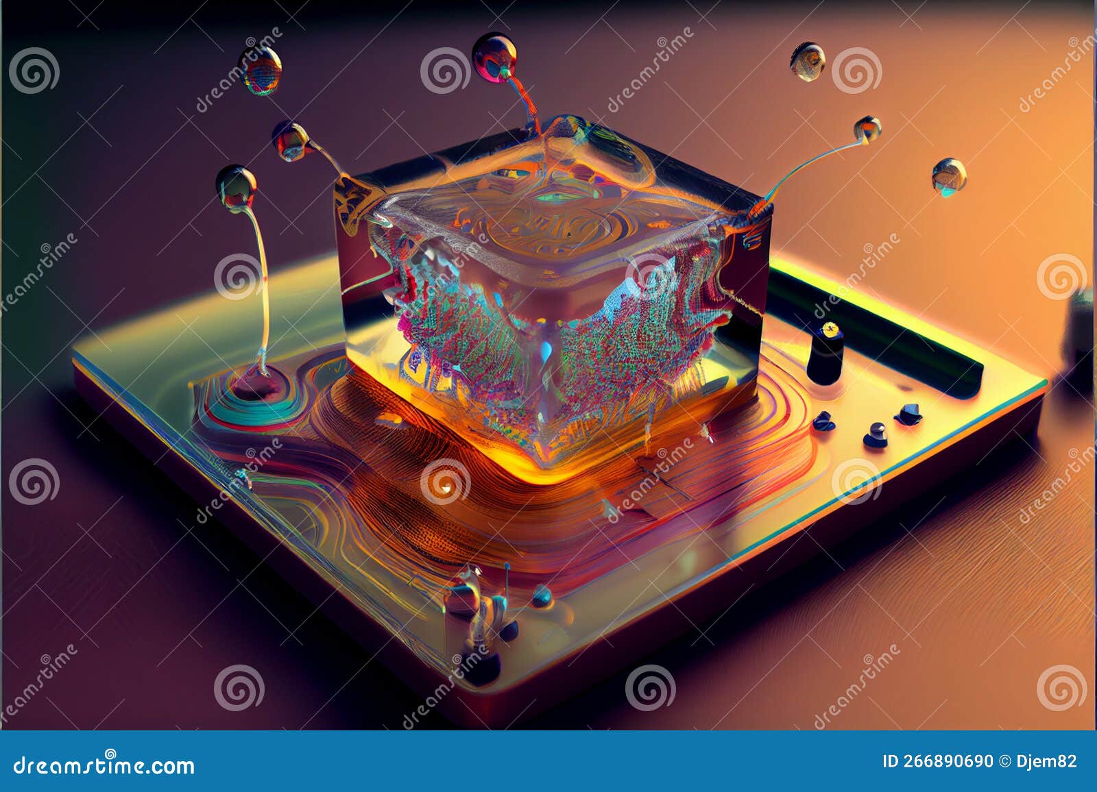 Microfluidic Device Created with Generative Ai Stock Illustration ...